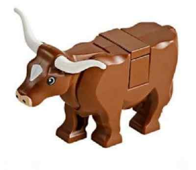 LEGO LONGHORN BROWN COW ~ Farm Animal Cattle COMPLETE ASSEMBLY NEW | eBay