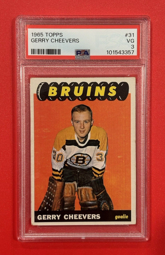 1965 Topps Hockey Gerry Cheevers #31 Rookie PSA 3 | eBay