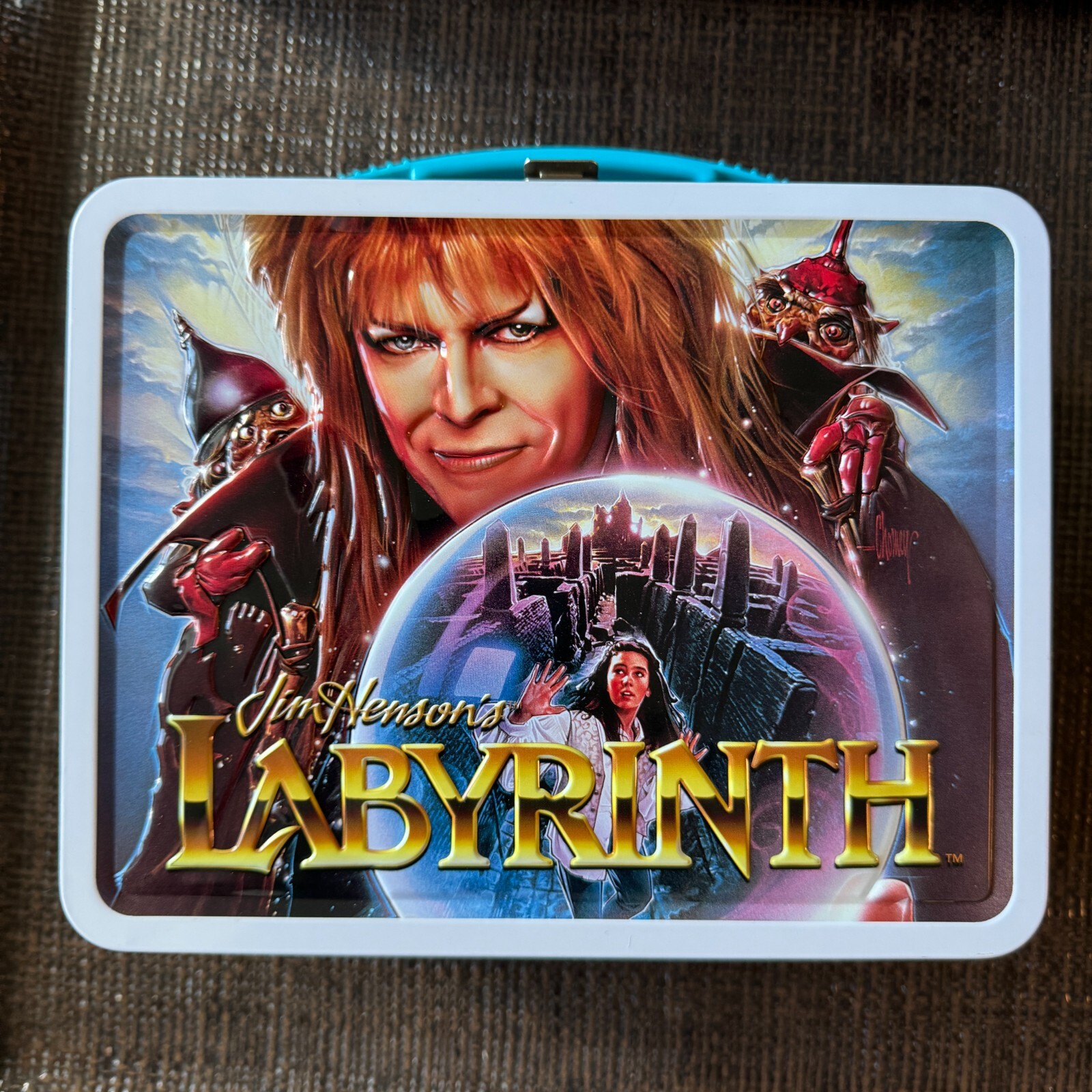 new--Jim Henson's LABYRINTH Lunchbox Thermos Metal David Bowie Jennifer ...