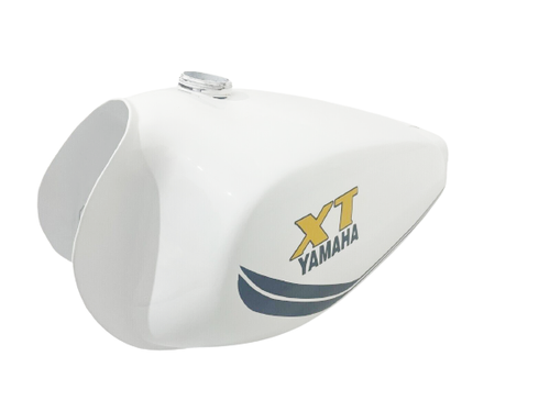 Fit For Yamaha Xt 250 3Y3 4Y1 White Painted Petrol Tank 1980-1990 | eBay