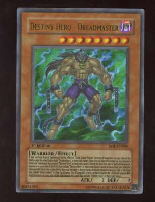 Destiny Hero - Dreadmaster Ultra Rare EOJ-EN004 1st Edition Yugioh! NM ...