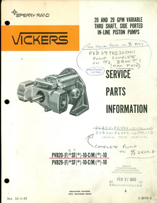 Hydraulic - Sperry Vickers