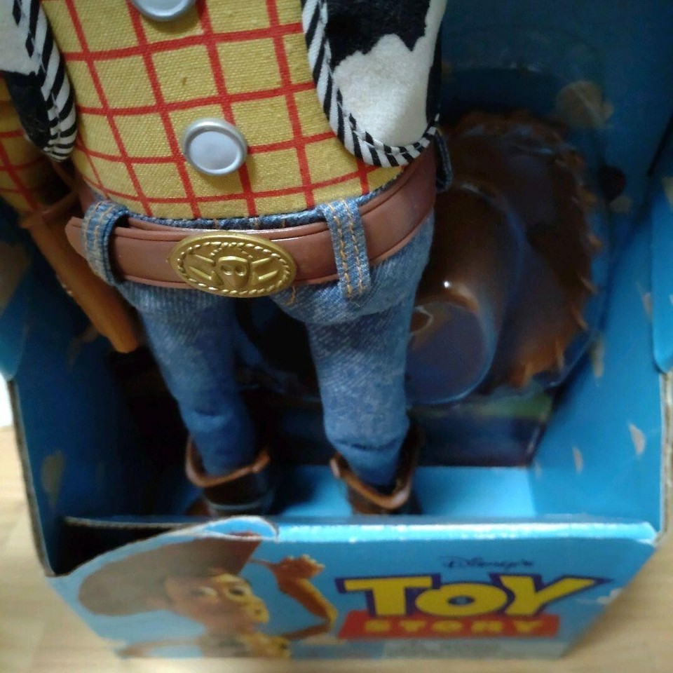 Disney Toy Story PULL-STRING TALKING WOODY Official Figure PIXAR ...