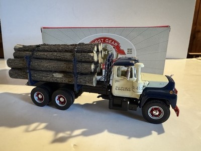 First Gear 1/34 Diecast Blue Mountain Logging Mack R Model Logging ...