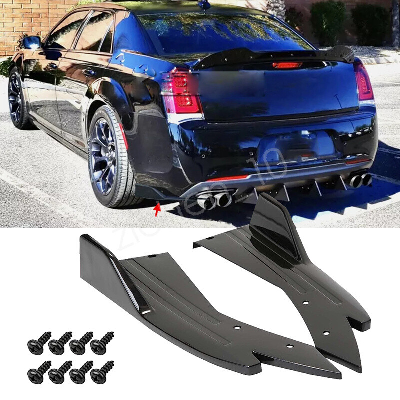 Sport Gloss Rear Bumper Spoiler Lips Splitter Diffuser For Chrysler 300 ...
