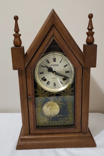 Vintage 1960sJupiter 36 DAY Movement STEEPLE Wall Clock,Runs & Chimes ...