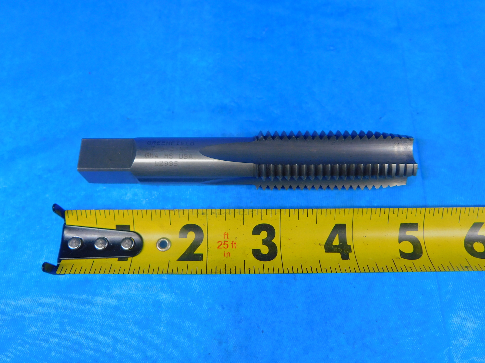 GREENFIELD 7/8 9 NC GH4 HSS PLUG TAP 4 STRAIGHT FLUTE .875 GTD USA MADE ...