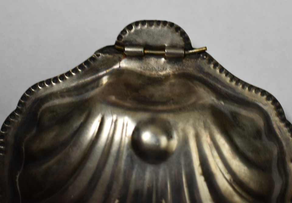 Antique Art Deco-Neveau Claim Shell Lidded Box Serving Warmer Dish ...