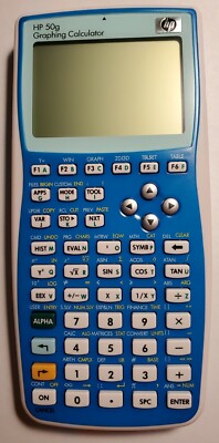 AS-IS READ DESCRIPTION HP 50g Blue Graphing Calculator w/ Case, Cable ...