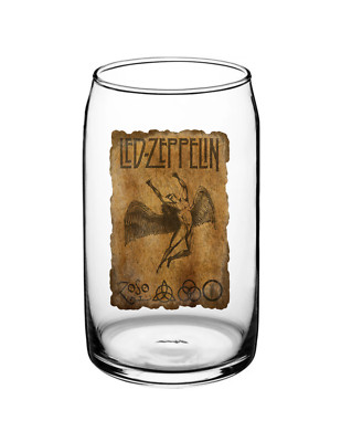 Led Zeppelin - Rock and Roll - 16oz Pint Beer Can Glass Seltzer Pub ...