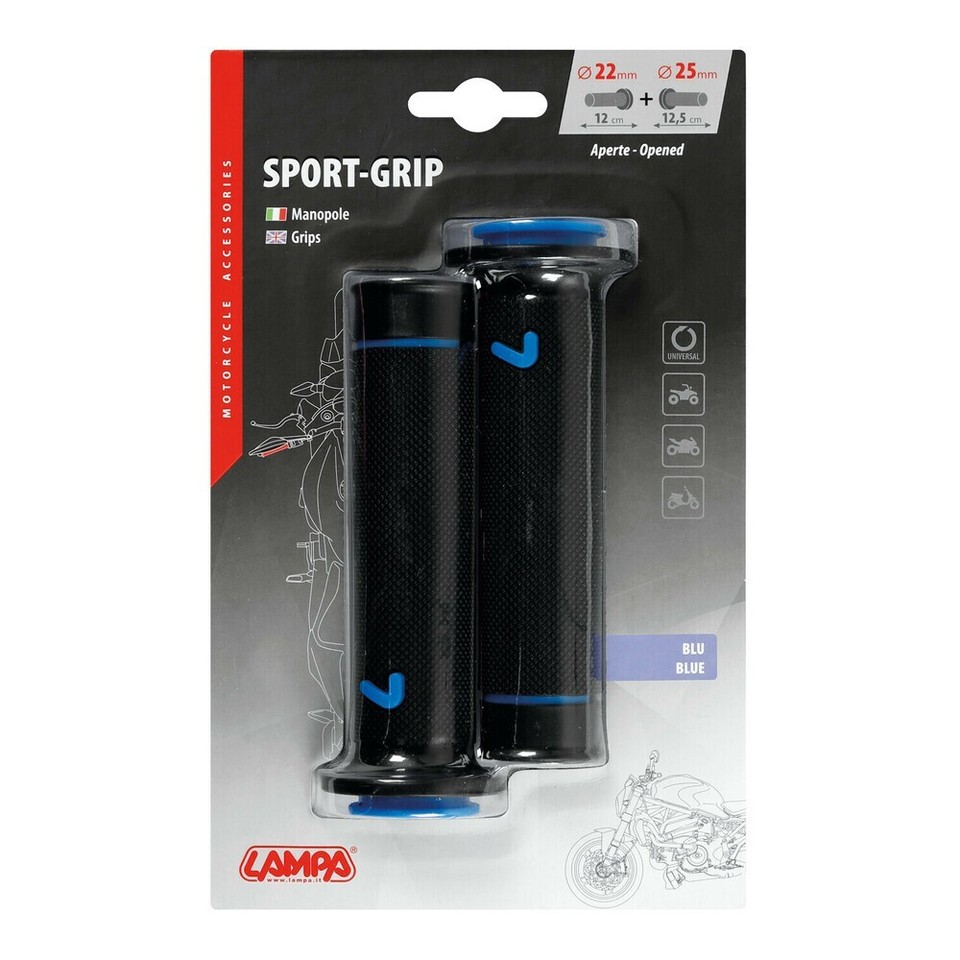 Sport-Grip Pair Of Universal Blue Handlebar Grips | eBay