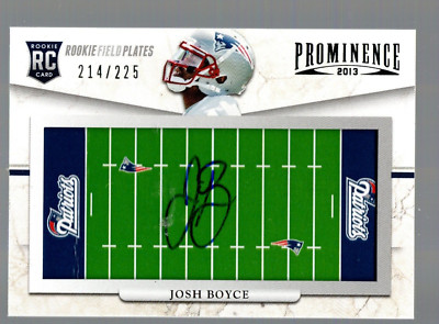 2013 Panini Prominence Rookie NFL Field Autographs #147 Josh Boyce 214/ ...