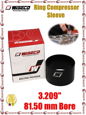 Engine Rebuild Tool Wiseco Black Anodized Piston Ring Compressor Sleeve ...