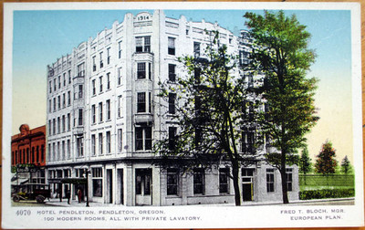 1920 Postcard: Hotel Pendleton - Pendleton, Oregon OR | eBay