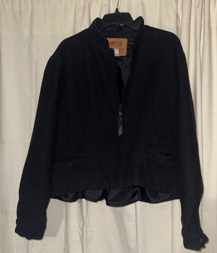 Schaefer Women’s XL Black Wool Cheyenne Jacket Western Cowgirl Ranch ...