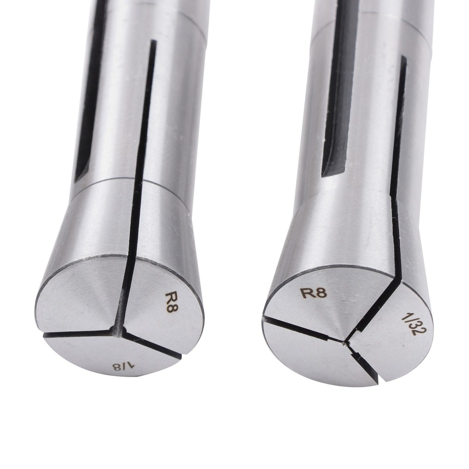 12 Piece R8 Collet Set Fractional 1/8" To 7/8" High Precision For ...