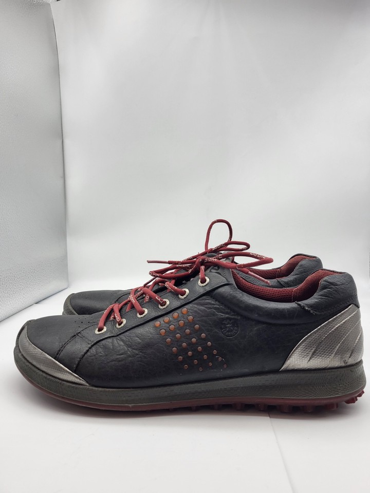 ECCO Biom Hybrid 2 Hydromax Yak Leather Spikeless Golf Shoe EU 45 Mens ...