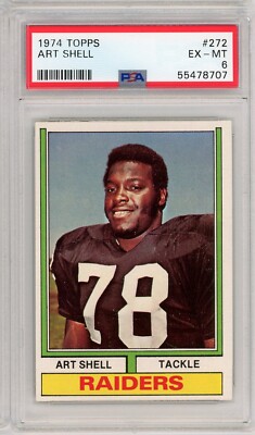 1974 Topps #272 Art Shell - HOF Oakland Raiders - PSA 6 | eBay