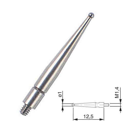 Tungsten Carbide Indicator Contact Points For Interapid Thread M1.6 Dia ...