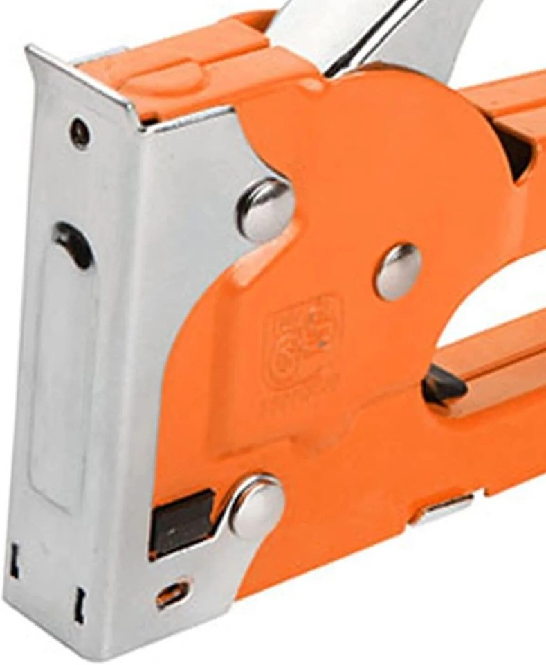 Heavy Duty Tacker Staple Gun Upholstery Stapler Fabric Wood Craft ...