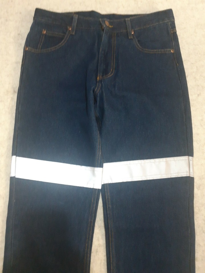 WS Workwear Comfort Fit Men Jeans Size 87R Blue Denim Straight Leg | eBay