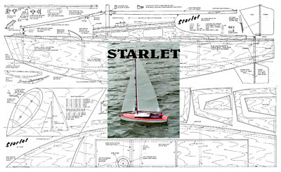 Starlet Yacht Sailboat 34" RC Boat Model Boat Plans & Templates PRINTED ...