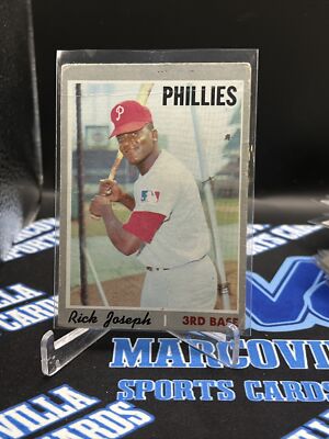 1970 Topps Baseball Rick Joseph #186 Philadelphia Phillies VG+ (A) | eBay