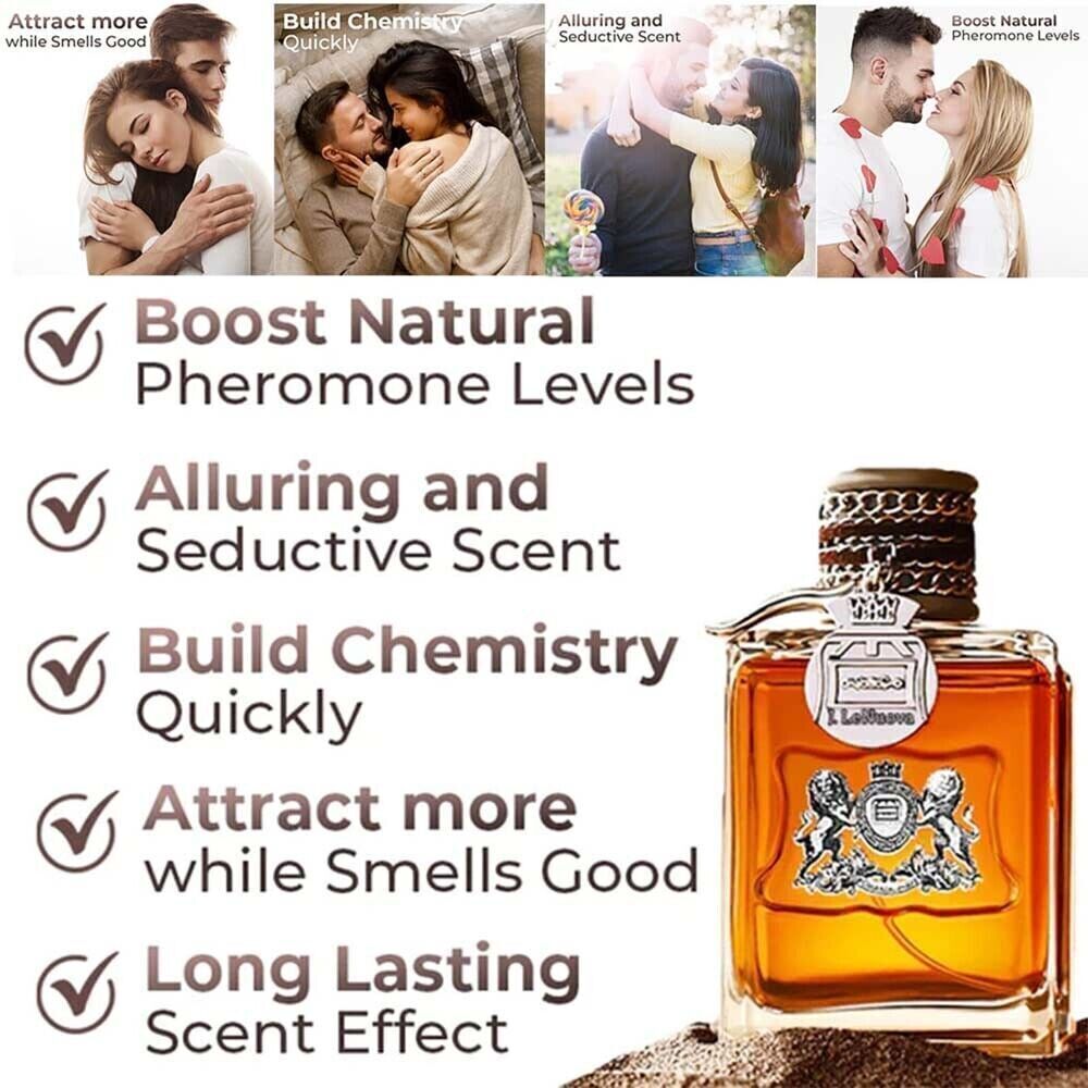 100ml Golden Lure Pheromone Men Cologne Perfumes to Attract Women Long ...