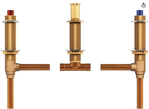 New Moen 4792 Two Handle 3-Hole Roman Tub Valve Adjustable 1/2" CC ...