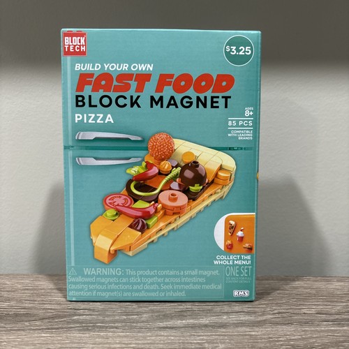 NEW, BLOCK TECH FAST FOOD BLOCK MAGNET PIZZA BUILD SET, 85 PIECES | eBay