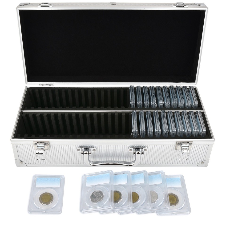 Storage & Display Box Case Holds 50 PCGS NGC ANACS Certified Coin ...