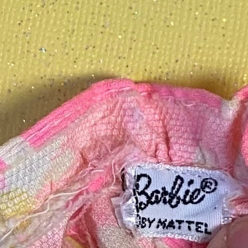 VTG Barbie RUFFLES 'N SWIRLS Pink Daisy Pattern Wrap Dress 1783 ...