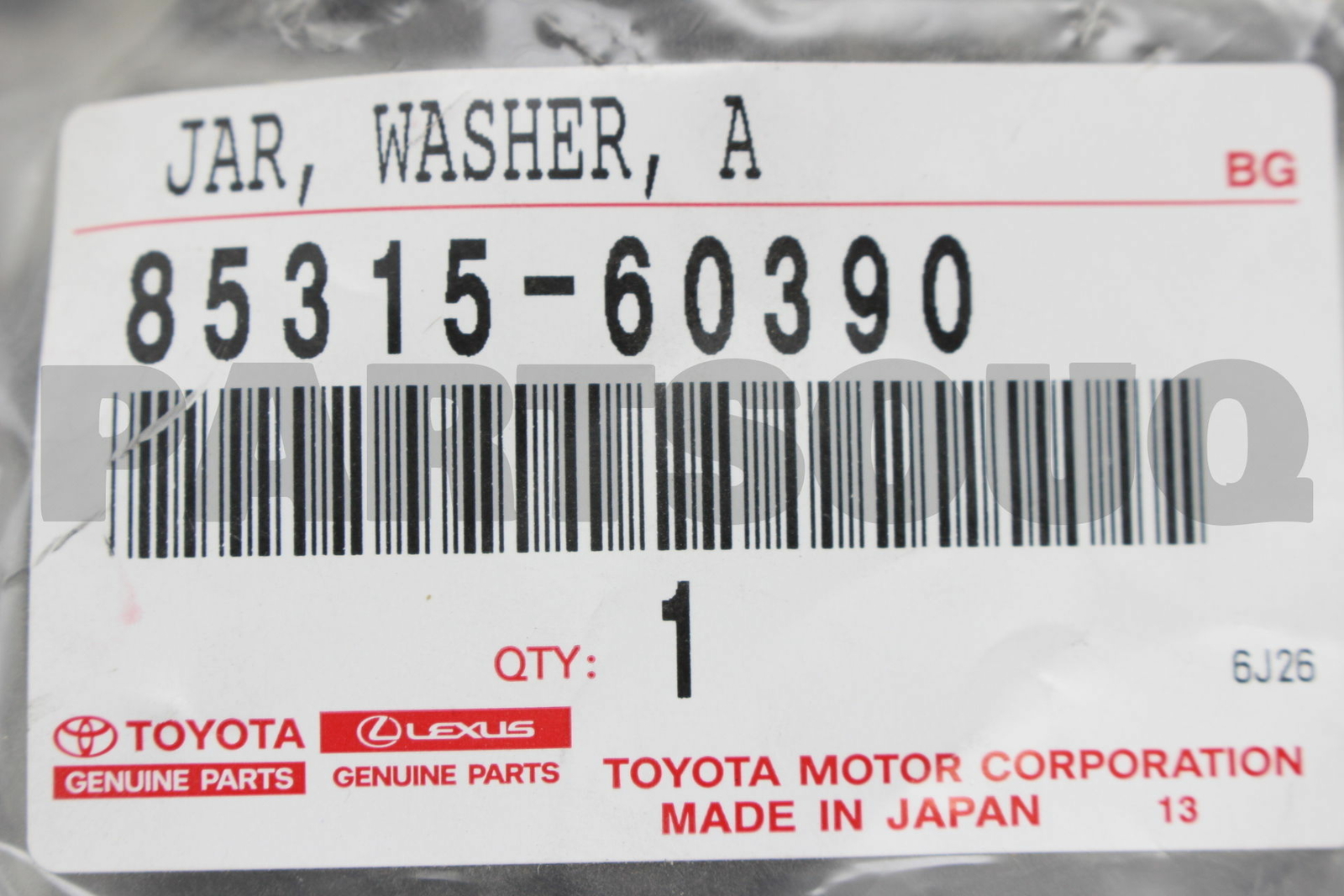 8531560390 Genuine Toyota Jar Assy, Windshield Washer 85315-60390 | eBay