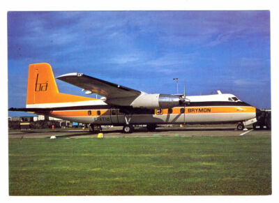 BRYMON Airways H.P.Herald 214 Postcard | eBay