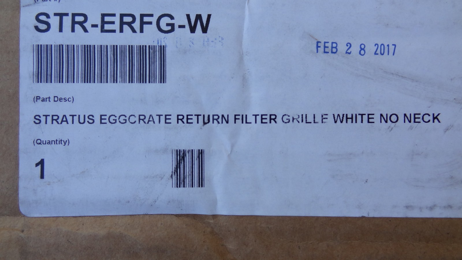 American Louver Stratus STR-ERFG-W Eggcrate Return Filter Grille No ...