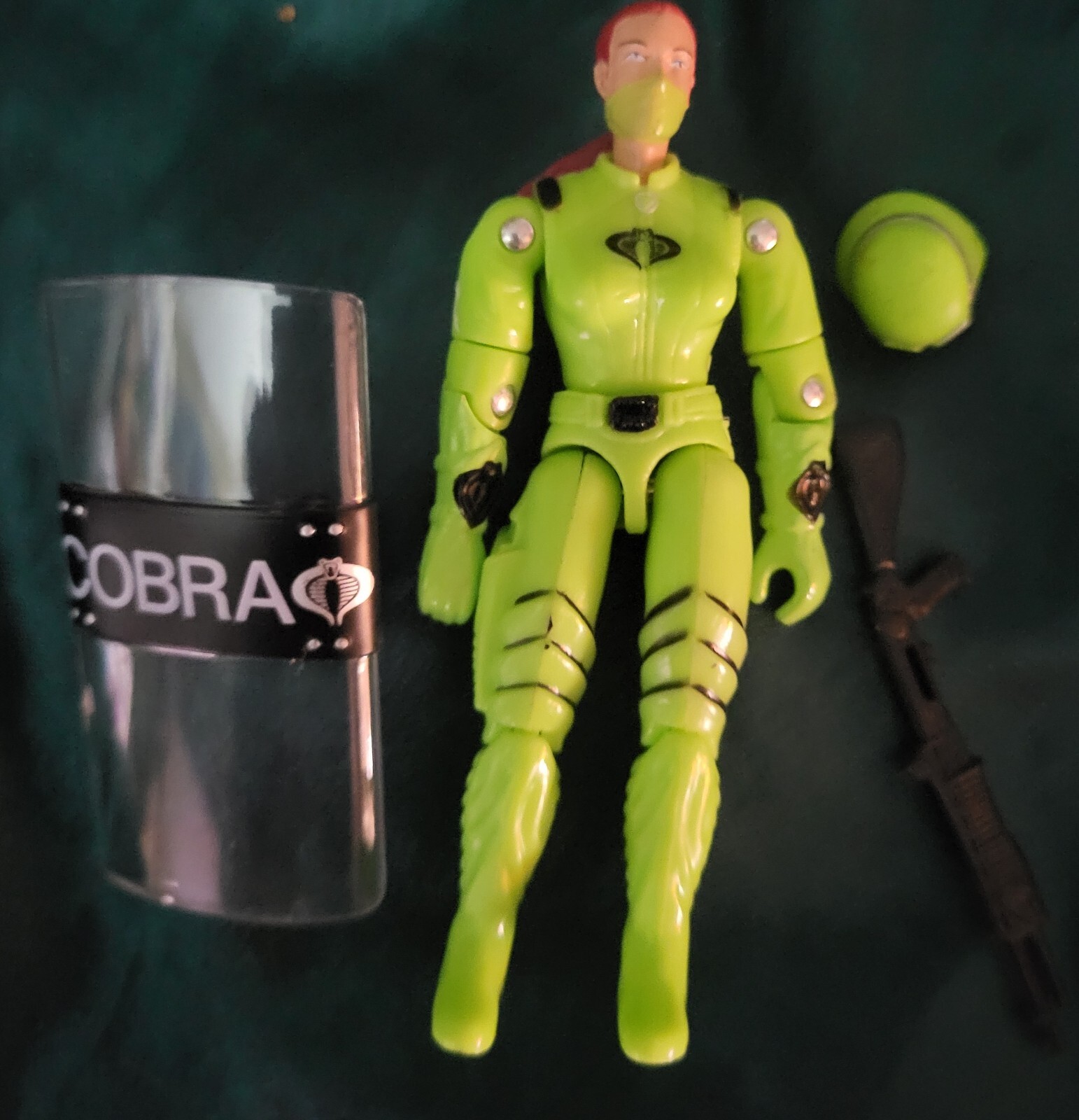 GI Joe Action Figure Custom HAZARD Female Trooper Black Major (COMPLETE ...