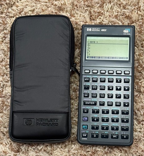Hewlett Packard HP 48GX Graphing Calculator With Case - Black (Tested ...