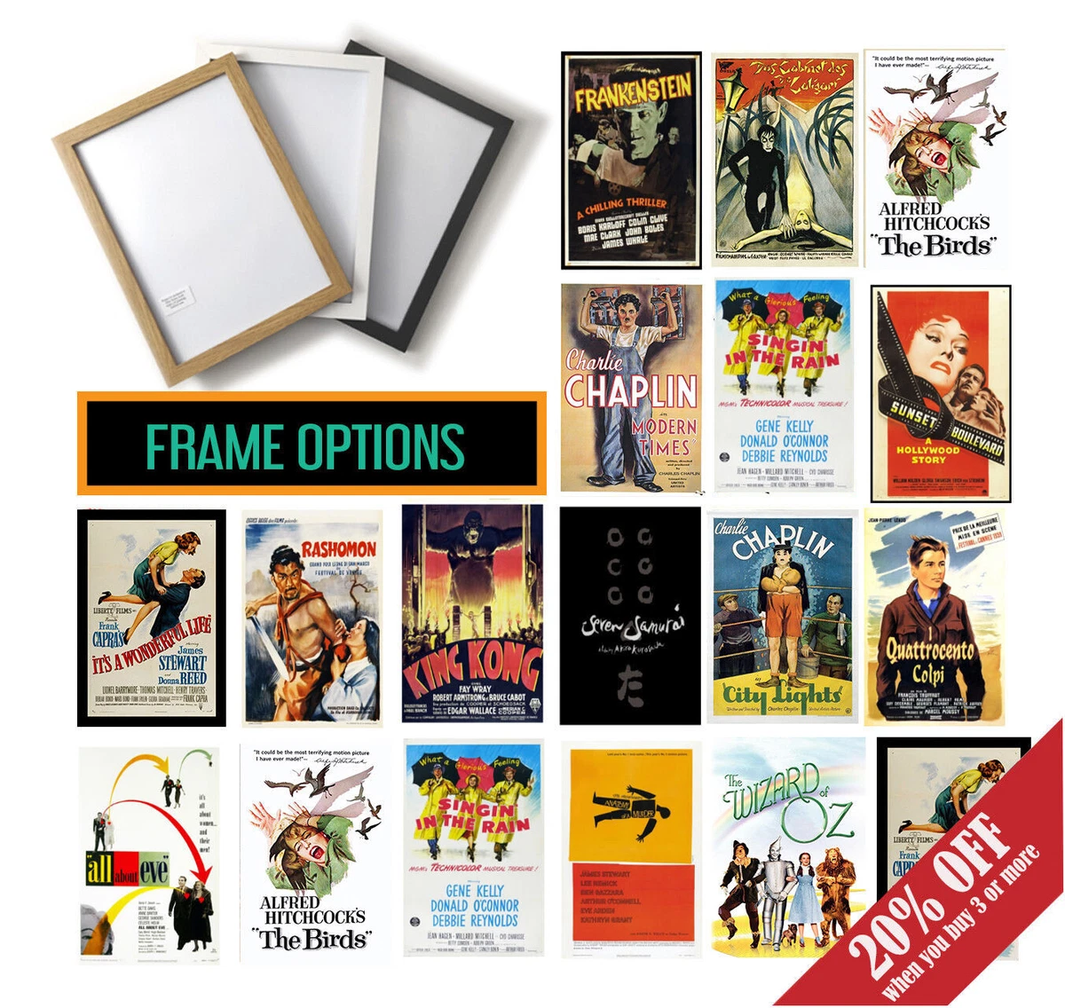 Classic Movie Posters Framed