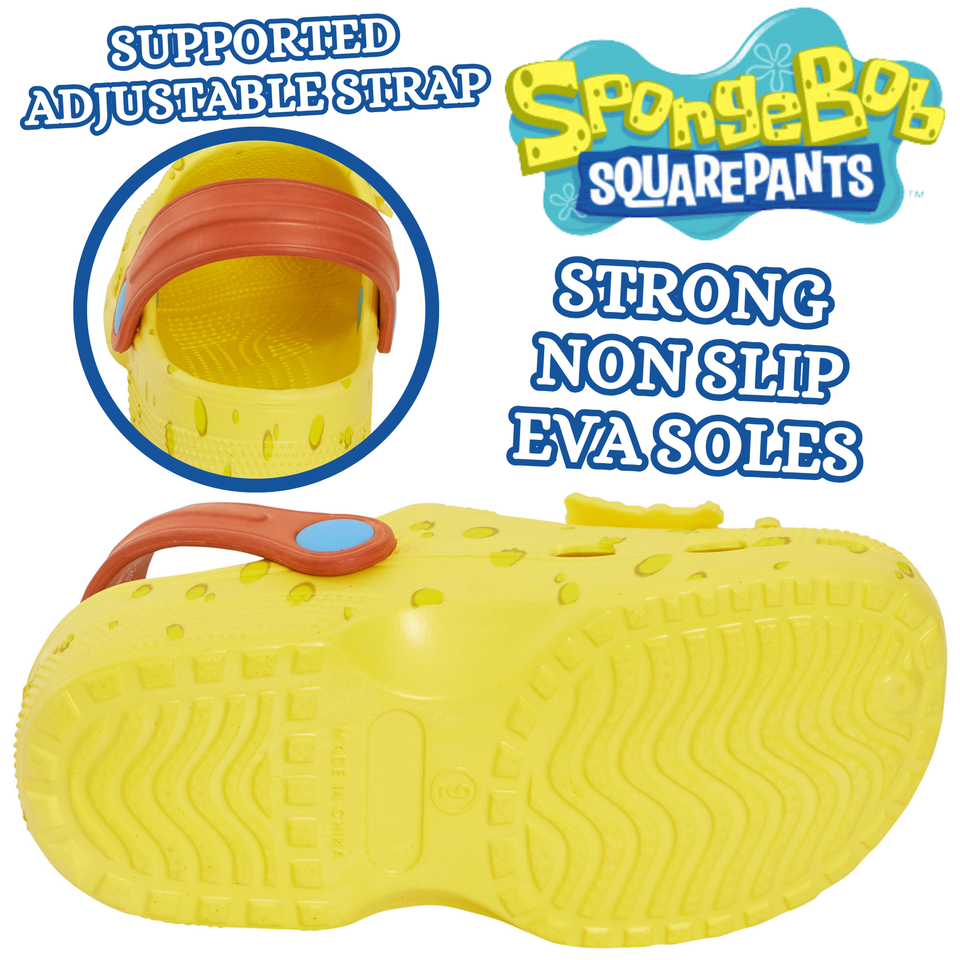 SpongeBob SquarePants Clogs with Charms Sandals Kids Summer Sliders ...