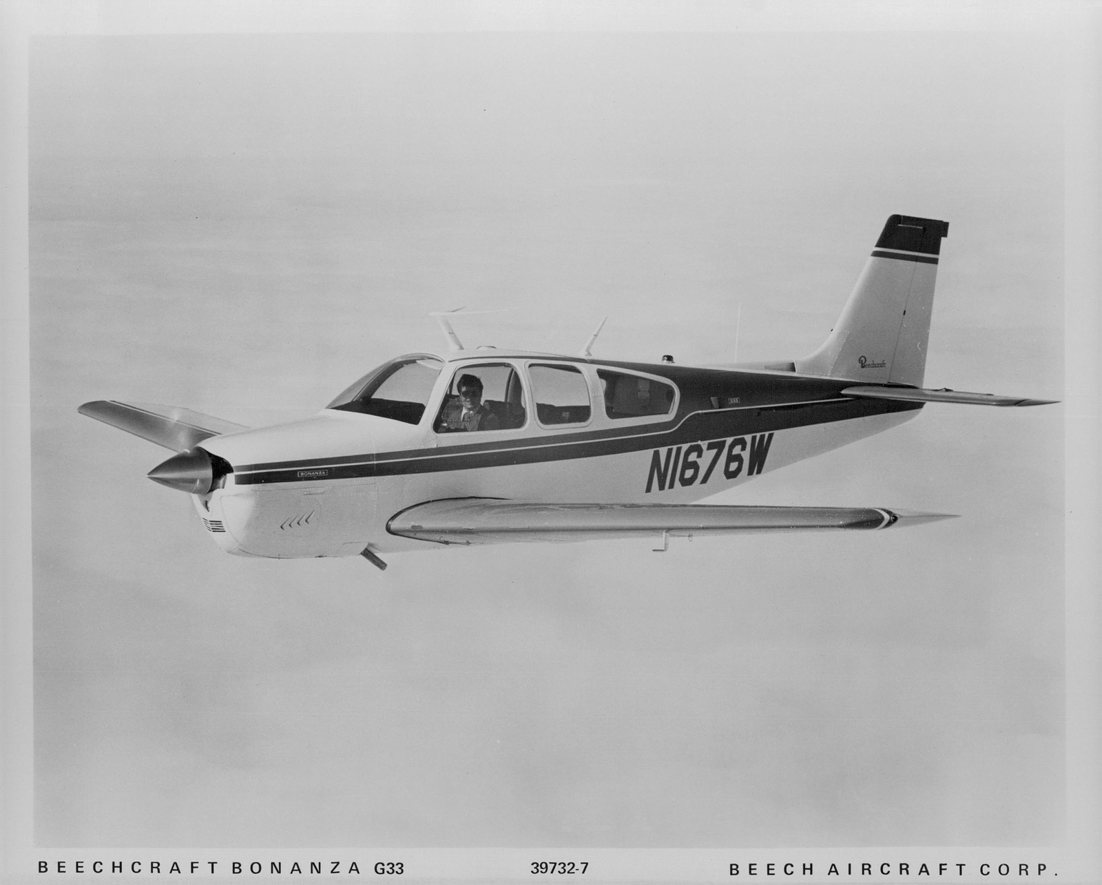 1972 BeechCraft Bonanza G33 Model Aircraft Press Photo | eBay
