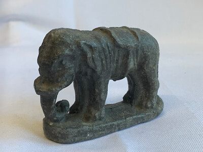 Vtg Lead Elephant Figure Pachyderm Figurine Statuette Animal ...