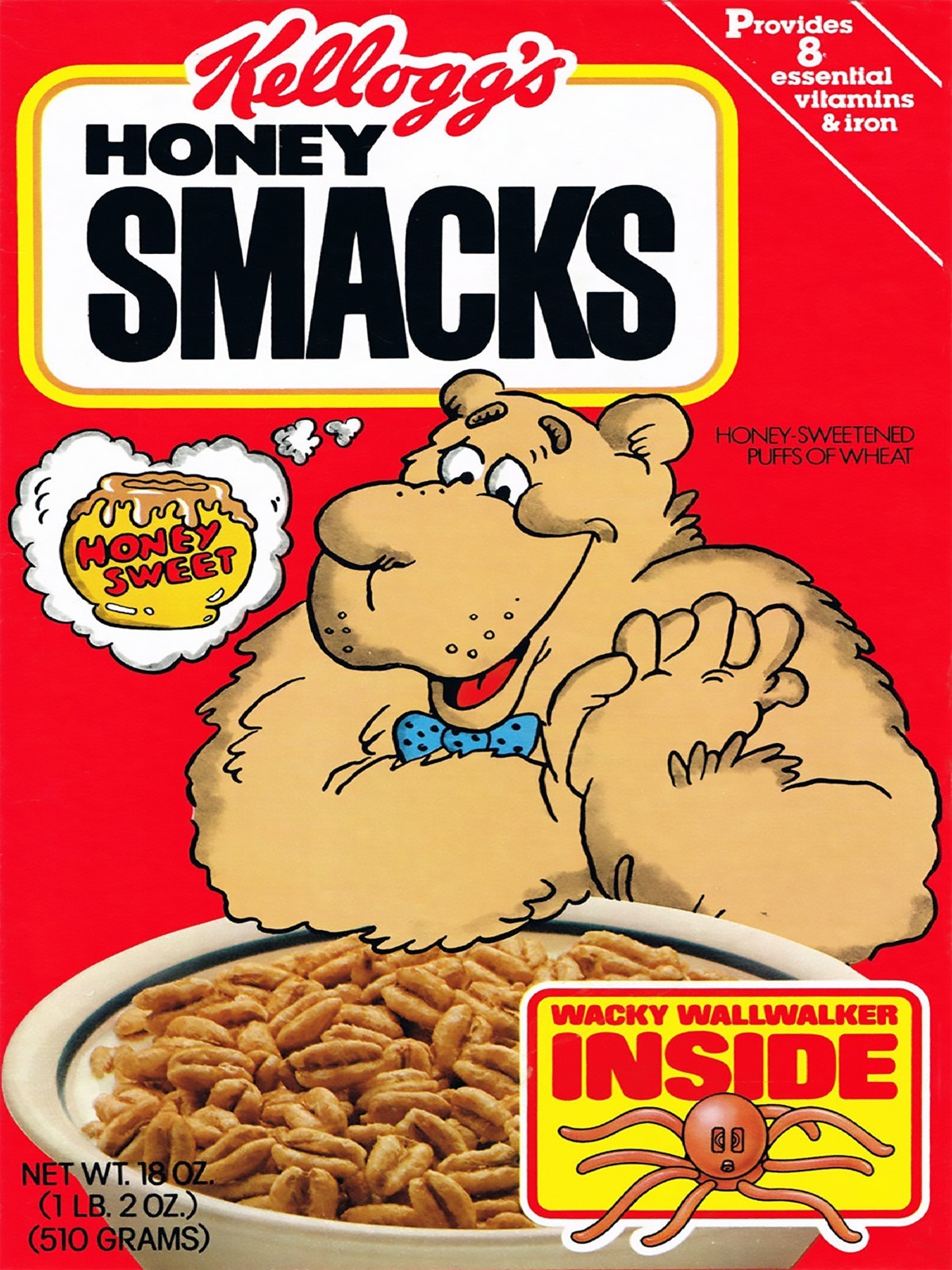 1988 Honey Smacks Cereal Box Vintage High Quality Metal Magnet 3 x 4 ...