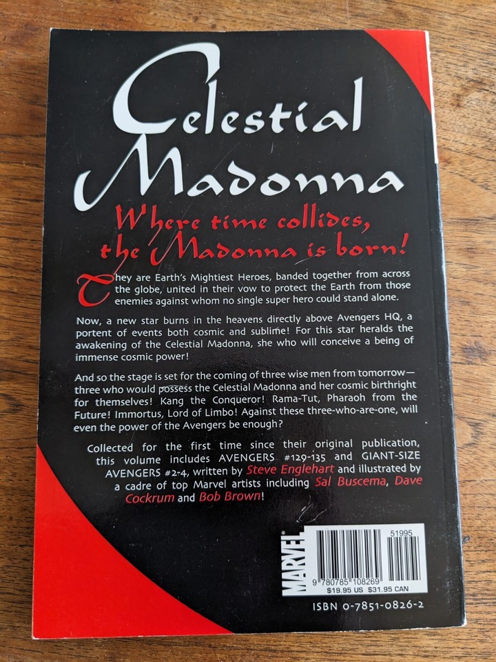 The Avengers - CELESTIAL MADONNA - 2002 - 1st Edition - Graphic Novel ...