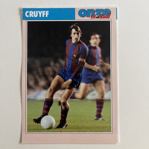 FOOTBALL ROOKIE CARD ONZE MONDIAL BARCA STARS JOHANN CRUYFF HOLLAND ...