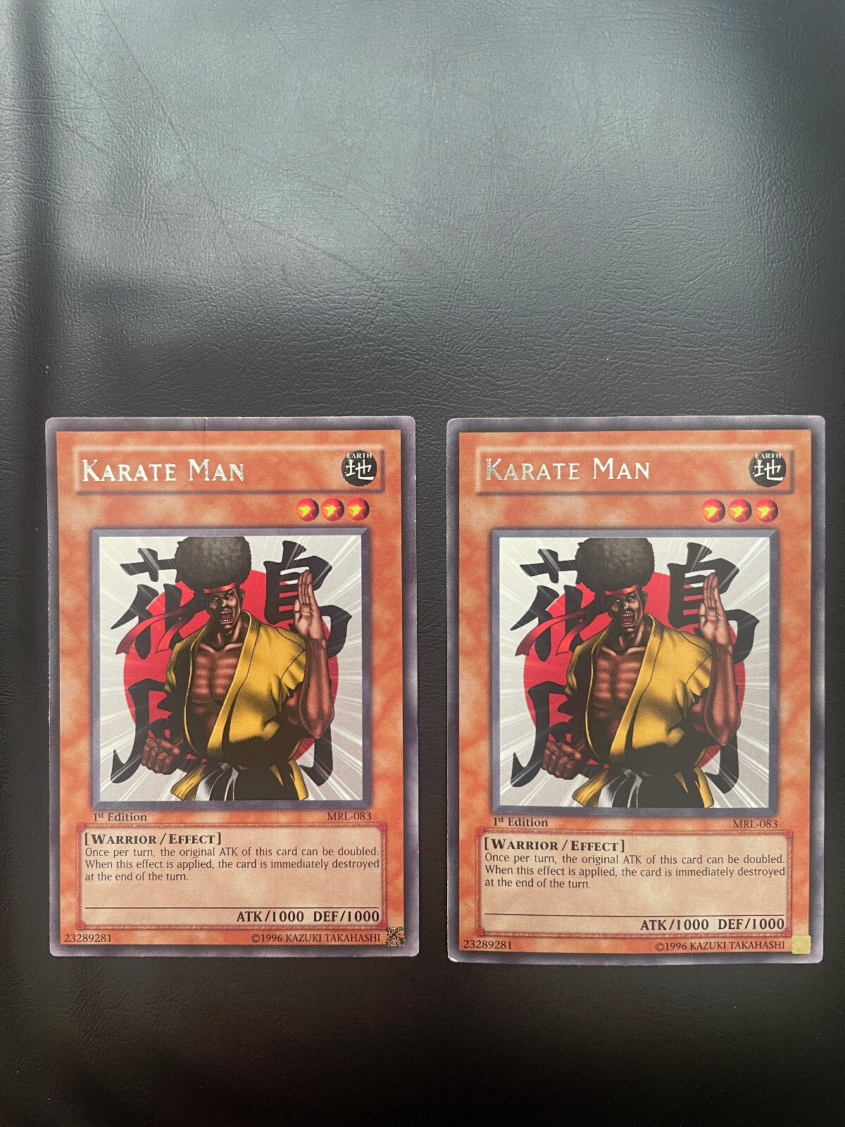 Yugioh Karate Man MRL-083 Rare 1st Edition Damaged X2 | eBay