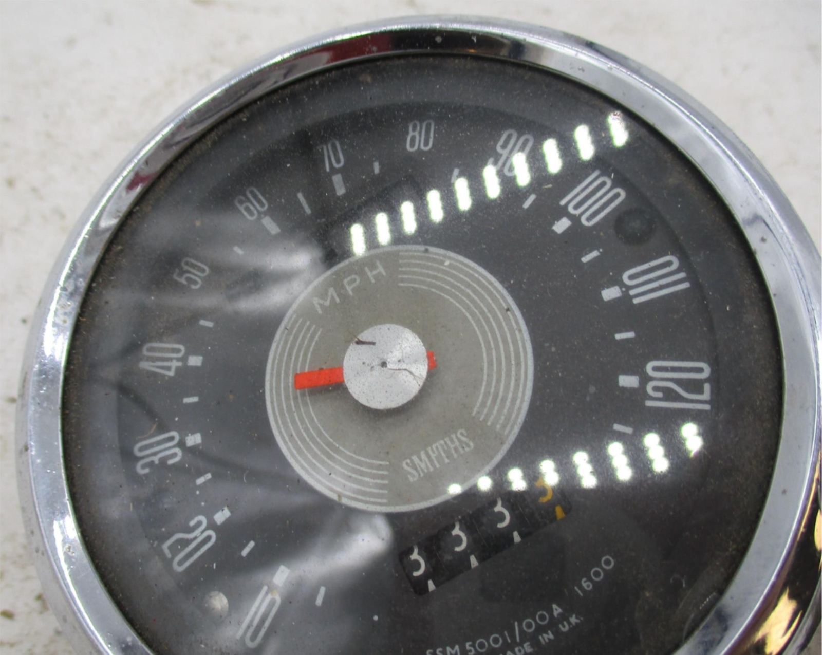 Smiths 120mph Speedo Speedometer Gauge w/ Bracket SSM5001/00A 1600 BSA ...