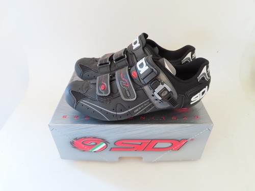 SIDI Genius 5.5 Size 42 carbon composite sole synthetic leather cycling ...