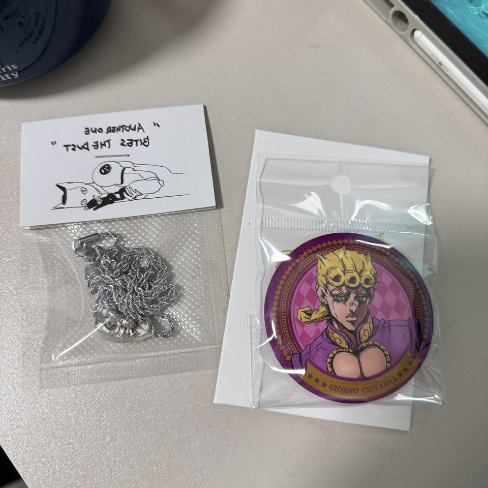 JOJO's Bizarre Adventure Golden Wind Giorno Giovanna Arrow Necklace 925 ...