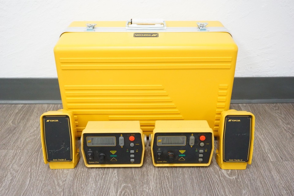 Topcon System 5 Asphalt Paving Paver Boxes System Sonic Tracker SAS | eBay