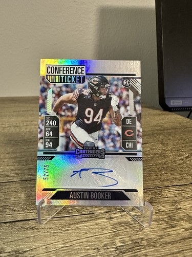 2024 Panini Contenders Austin Booker RC Ticket Autograph Chicago Bears /75 | eBay